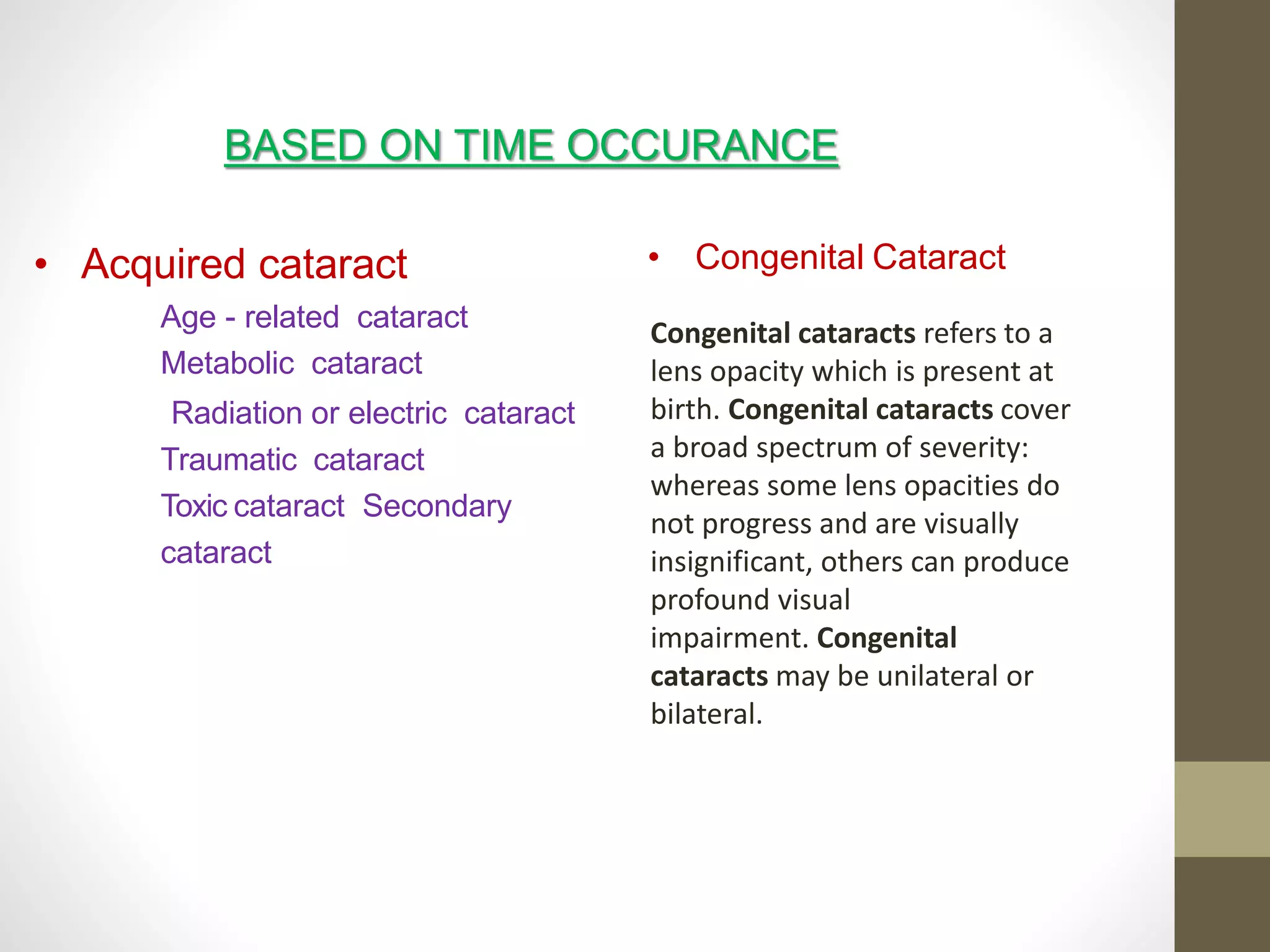 Cataract.pptx | Eye and Vision Conditions | Diseases and Conditions