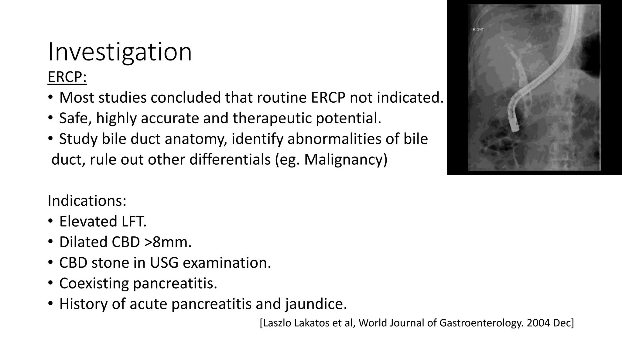 Choledocholithiasis- Management | PPTX