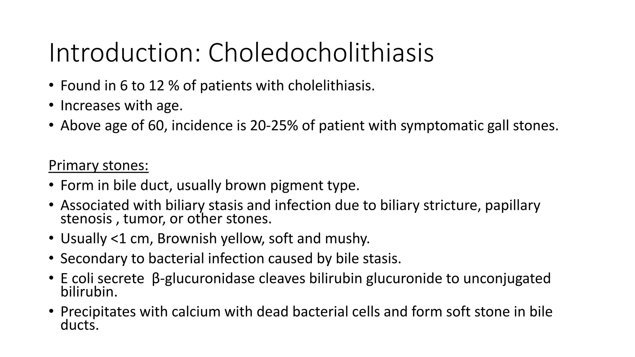 Choledocholithiasis- Management | PPTX