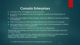 Cross Cultural Analysis- Canada | PPTX