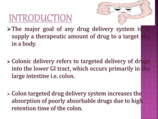 Colonic Drug Deliverey System | PPTX