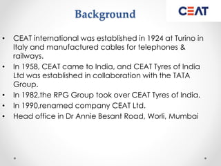 Industry visit to CEAT Ltd | PPTX