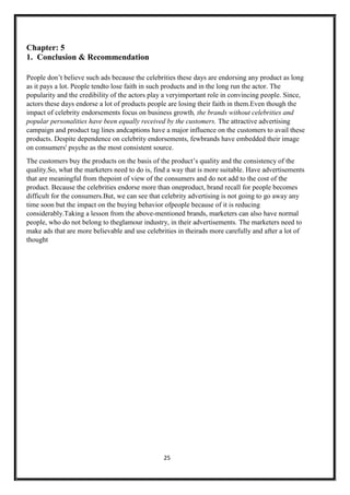 Impact of Celebrity endorsement on Consumer Buying Behaviour | PDF