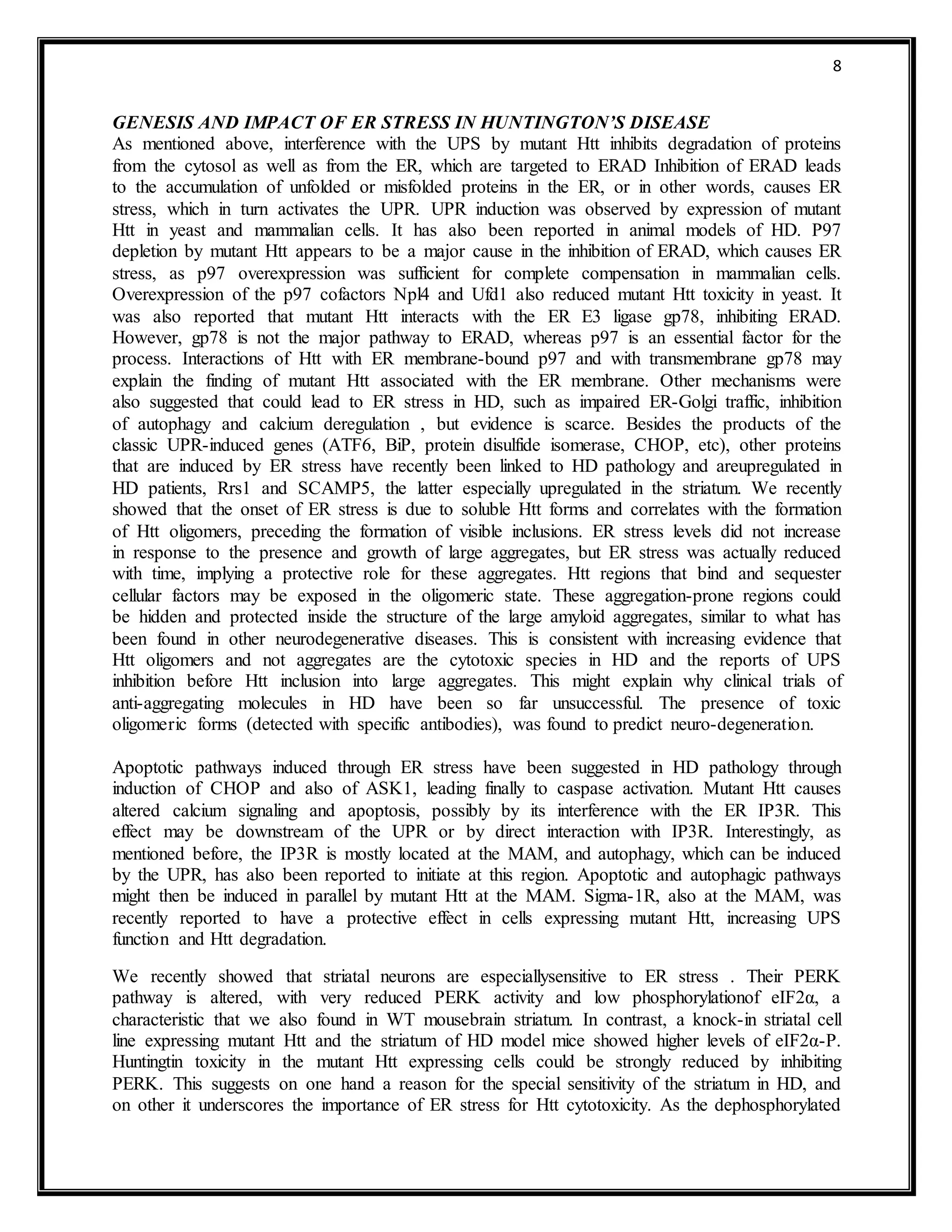 ENDOPLASMIC RETICULUM DYSFUNCTION | DOCX