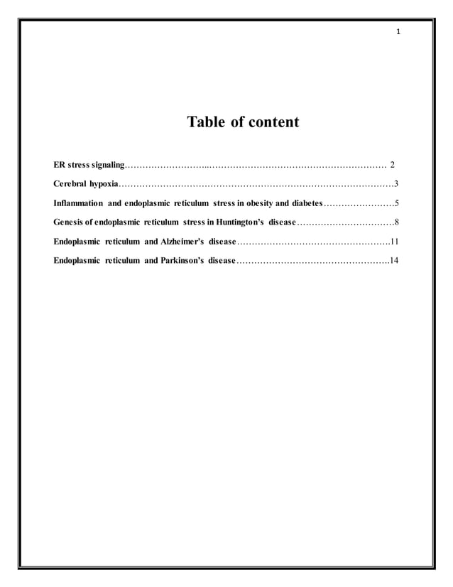 ENDOPLASMIC RETICULUM DYSFUNCTION | DOCX