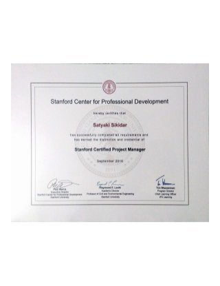 Stanford Certified Project Manager | PDF