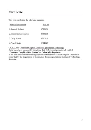 Ball Collecting game report | PDF