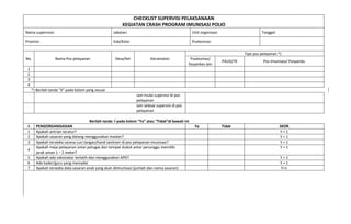 FINAL CHECKLIST SUPERVISI PELAKSANAAN CRASH PROGRAM IMUNISASI POLIO.docx
