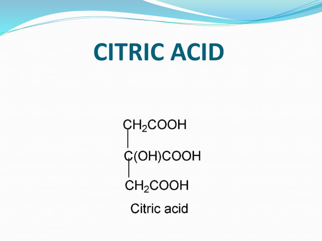 HYDROXY ACIDS:- MALIC, TARTARIC AND CITRIC ACIDS | PPTX