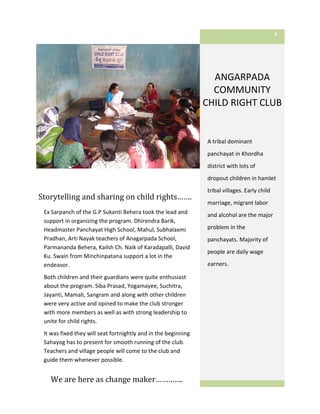 Final child right club formation report | PDF