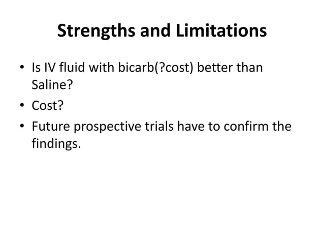 Normal Saline is not Normal? ; Chloride liberal vs. Chloride ...