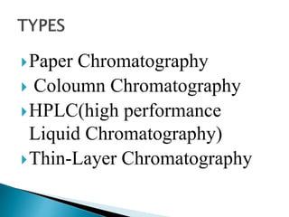 chromatography | PPTX