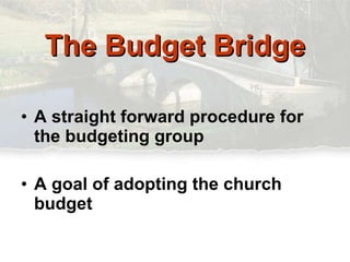 Building a Budget Bridge | PPT