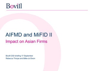 AIFMD and MiFID II | PPT