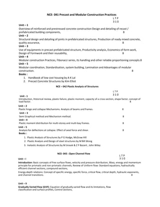 Final civil engineering syllabus 2 | PDF
