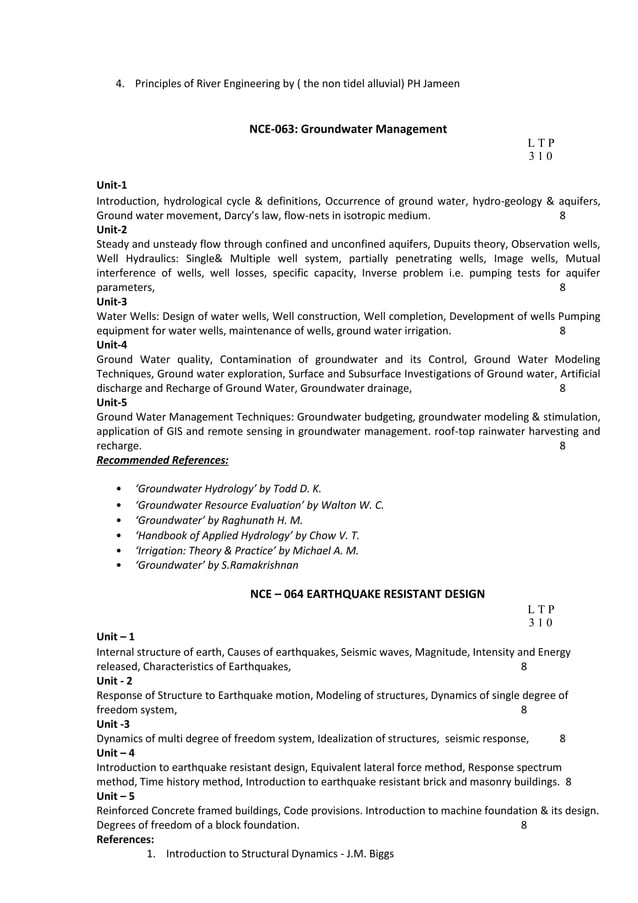 Final civil engineering syllabus 2 | PDF