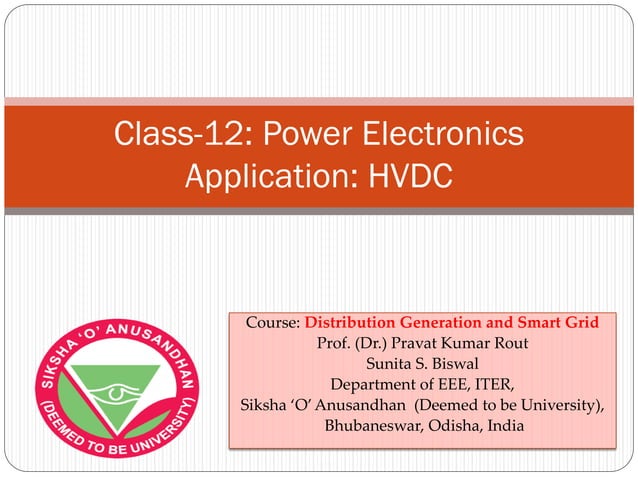 Power Electronics Application: HVDC | PPT
