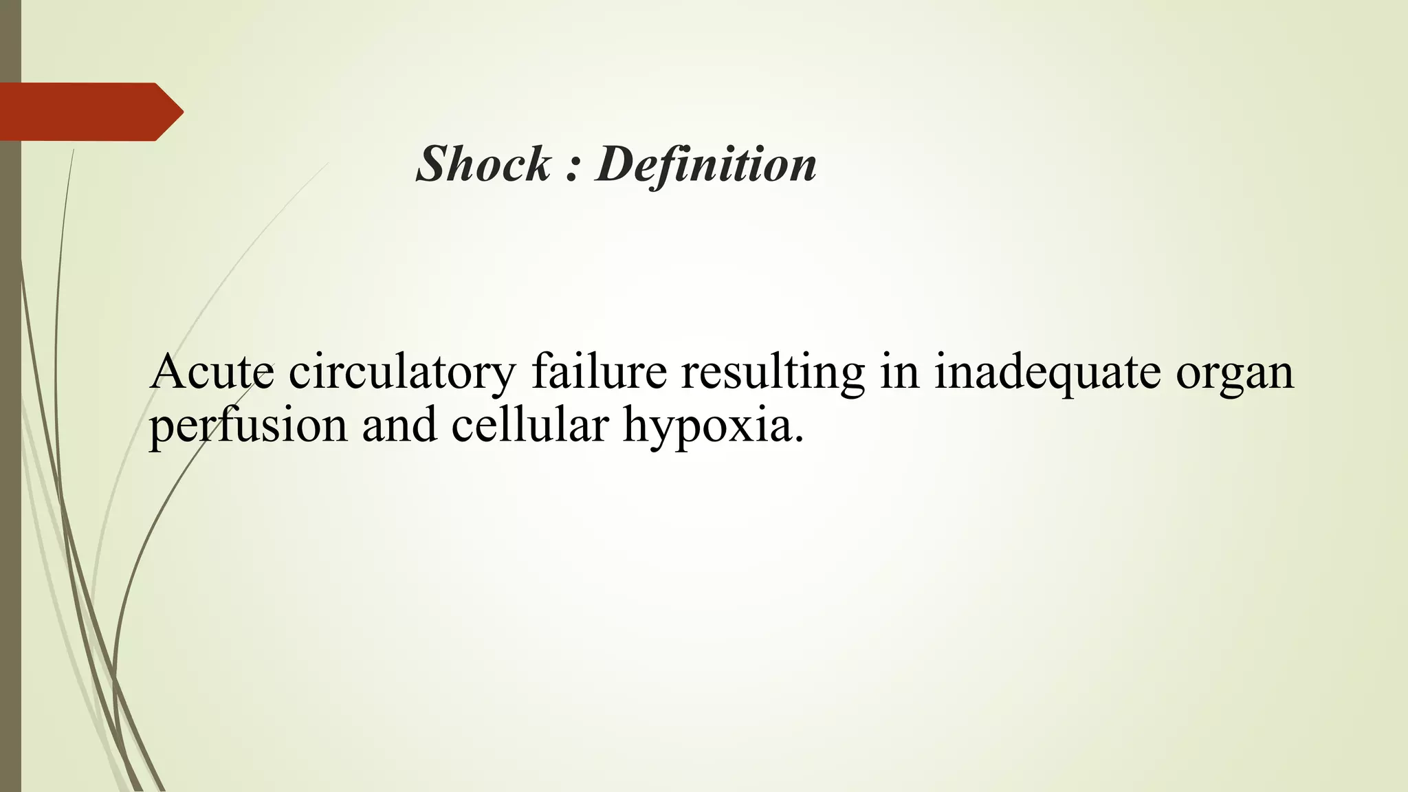 classification,recognition and management of shock | PPTX