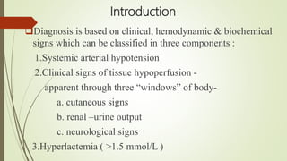 classification,recognition and management of shock | PPTX