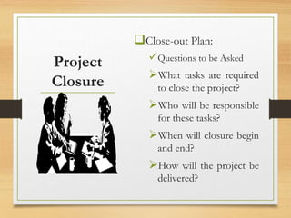 Final Class Presentation on Project Audit and Closure.ppt