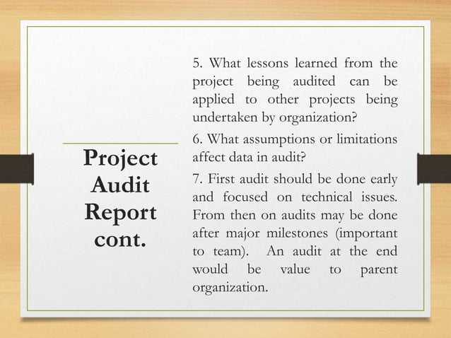 Final Class Presentation on Project Audit and Closure.ppt