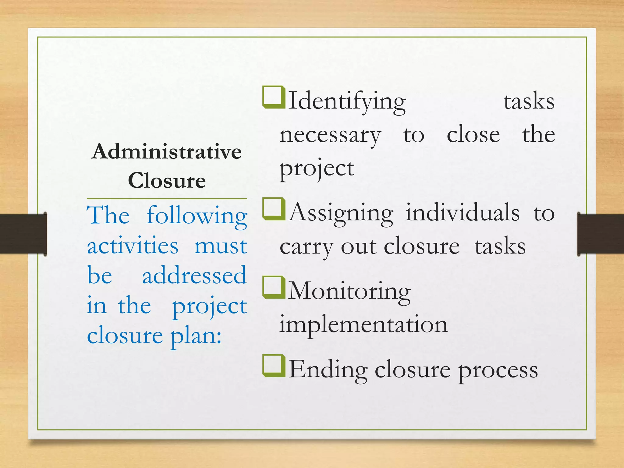 Final Class Presentation on Project Audit and Closure.ppt