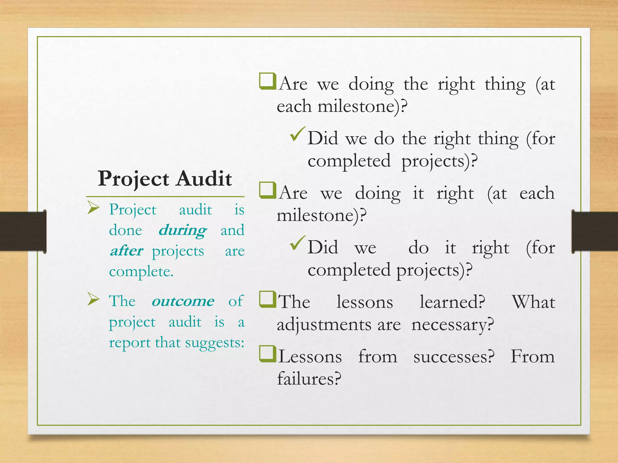 Final Class Presentation on Project Audit and Closure.ppt