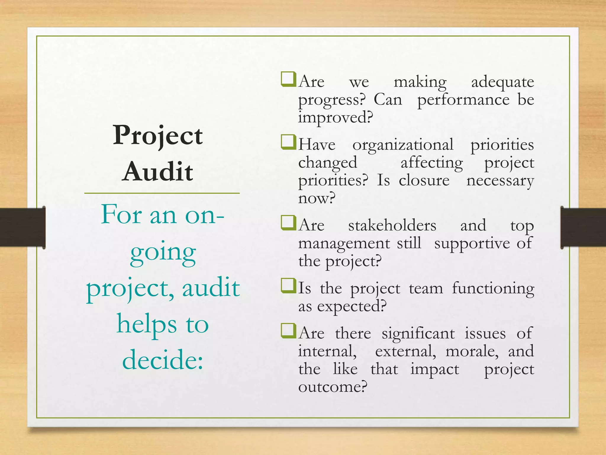Final Class Presentation on Project Audit and Closure.ppt