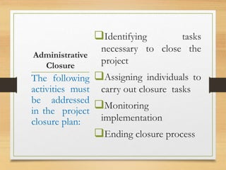 Final Class Presentation on Project Audit and Closure.ppt