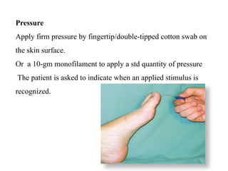 clinical skills: examination of sensory system | PPTX