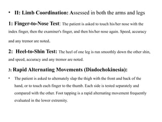 clinical skills: examination of sensory system | PPTX
