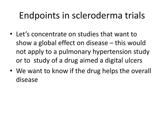 Clinical Trials in Scleroderma | PPT
