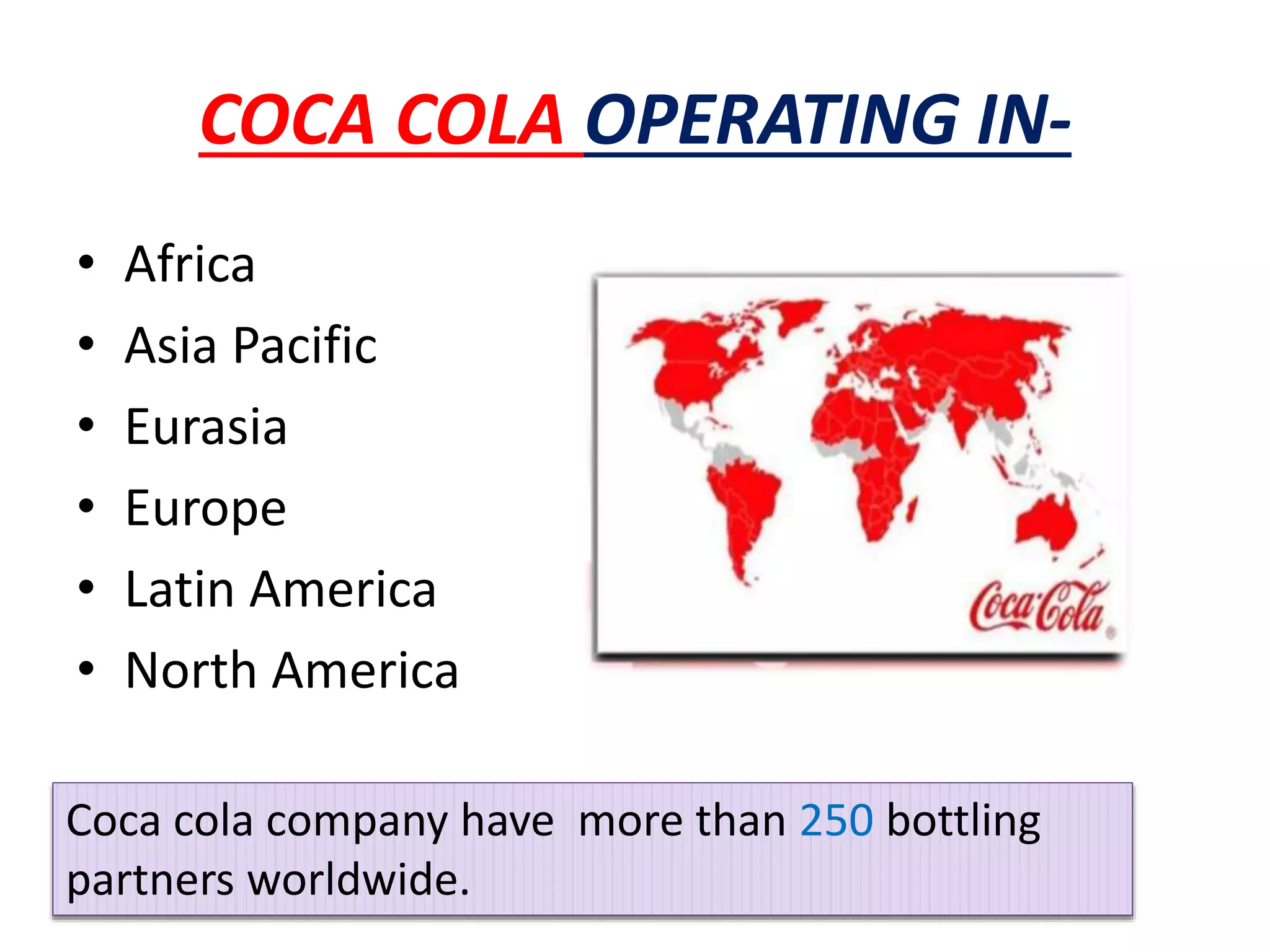 THE COCA COLA COMPANY WORLD WIDE MARKET SHARE 2015 | PPTX