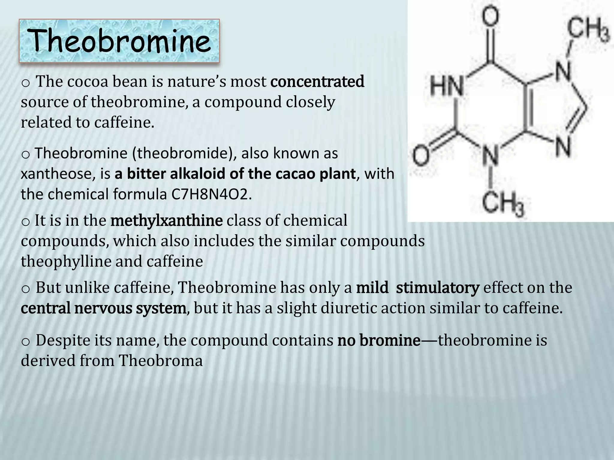 Cocoa - chemistry processing and technology | PPTX