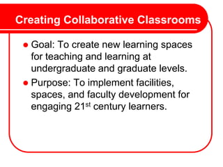 Final collaborative classrooms_luresearchconference03_22_13 | PPT