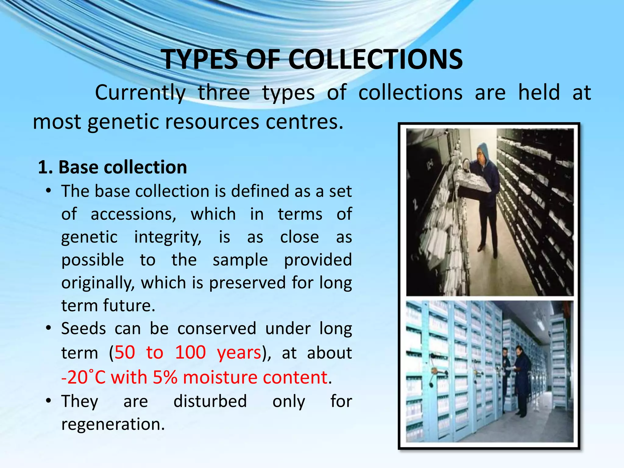 Collection, evaluation and documentation of germplasm | PPTX