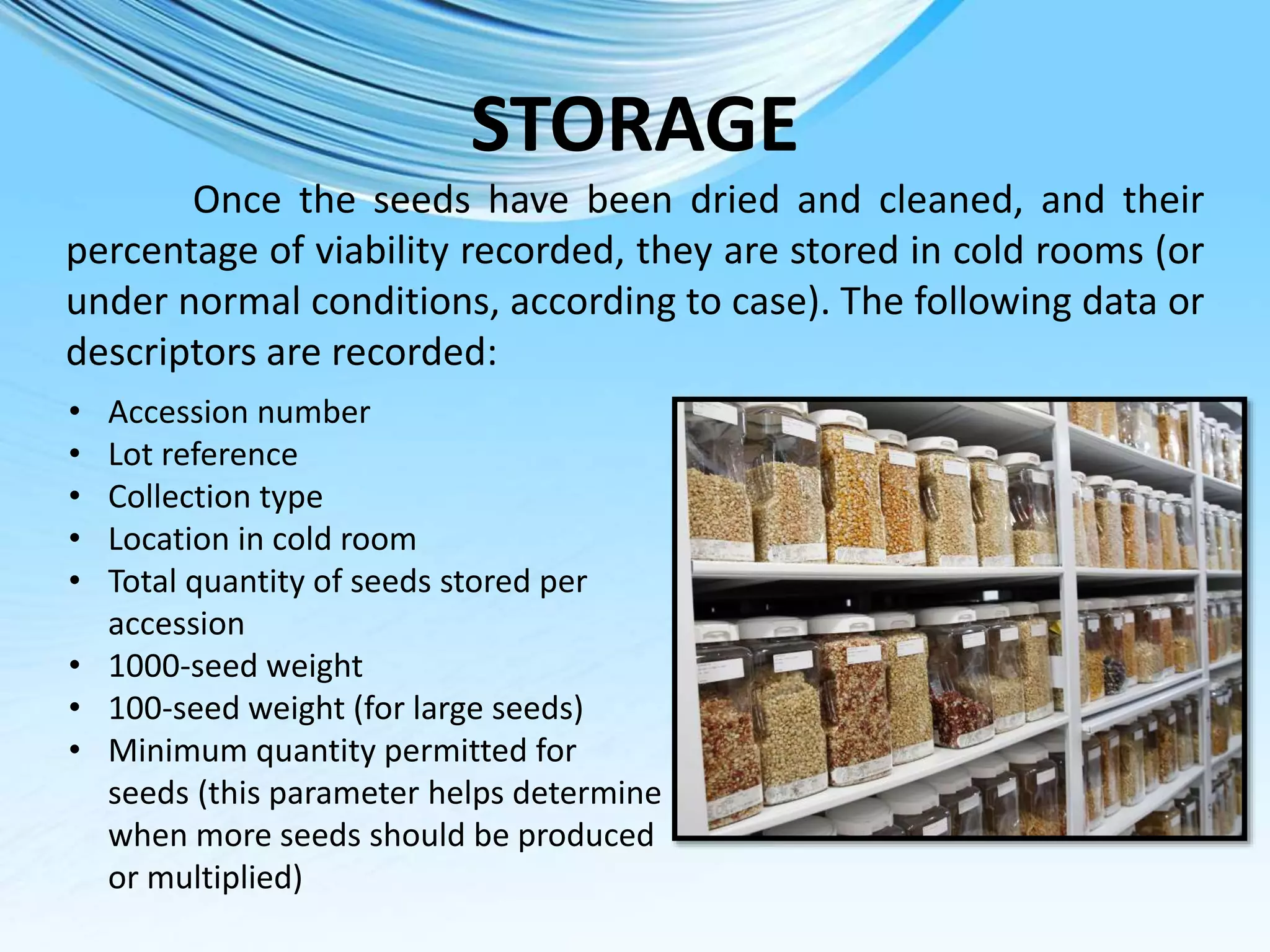 Collection, evaluation and documentation of germplasm | PPTX