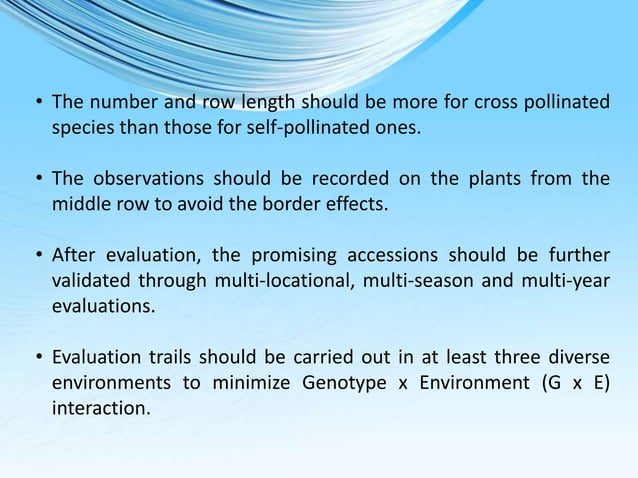 Collection, evaluation and documentation of germplasm | PPTX | Agriculture | Industries