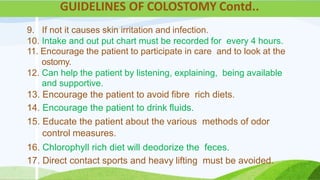 stoma and colostomy care and nursing management | PPTX