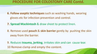 stoma and colostomy care and nursing management | PPTX