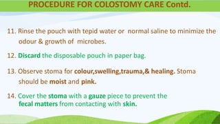 stoma and colostomy care and nursing management | PPTX