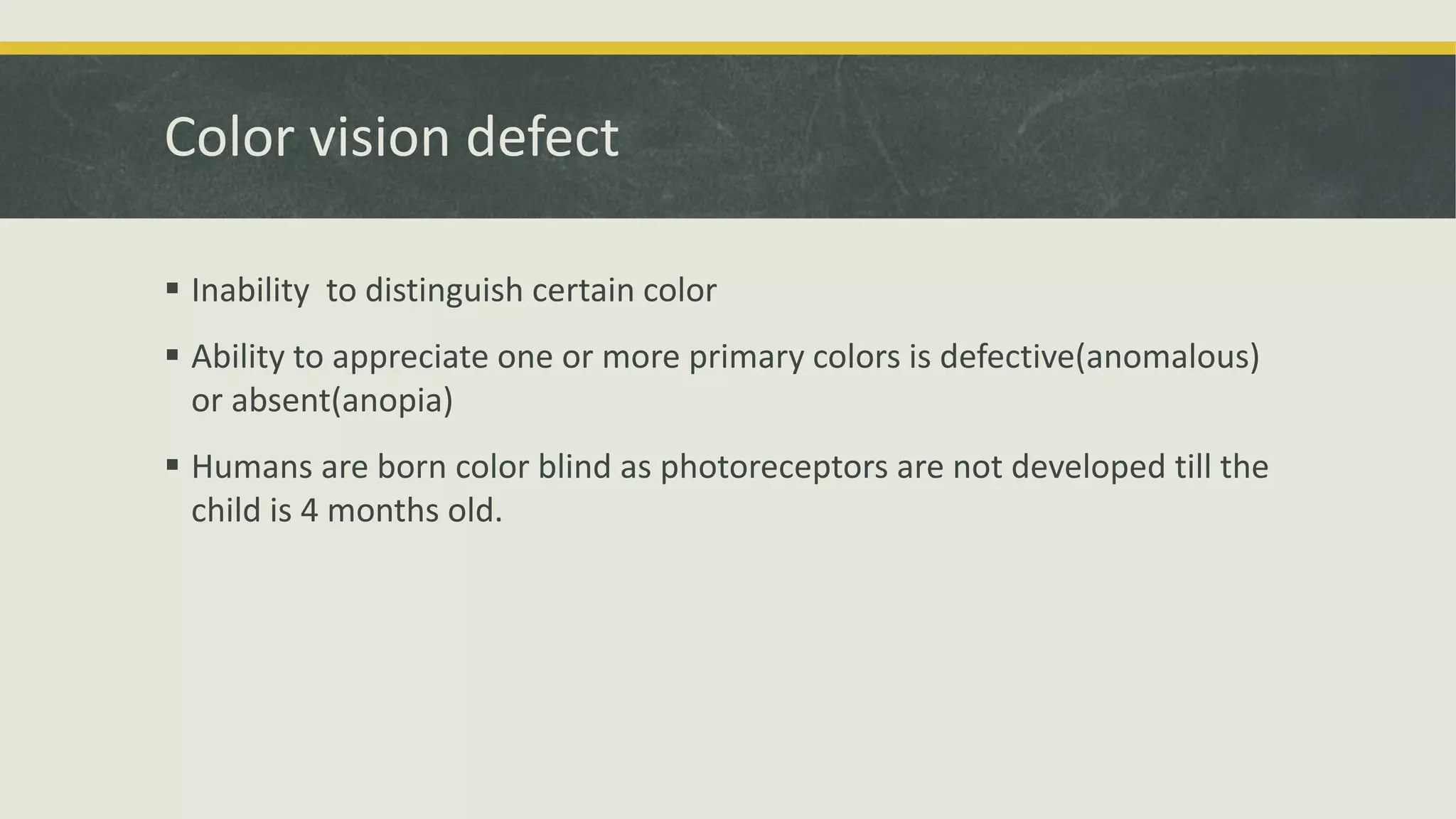 Color vision : Physiology ,Defects, Detection, Diagnosis & Management ...