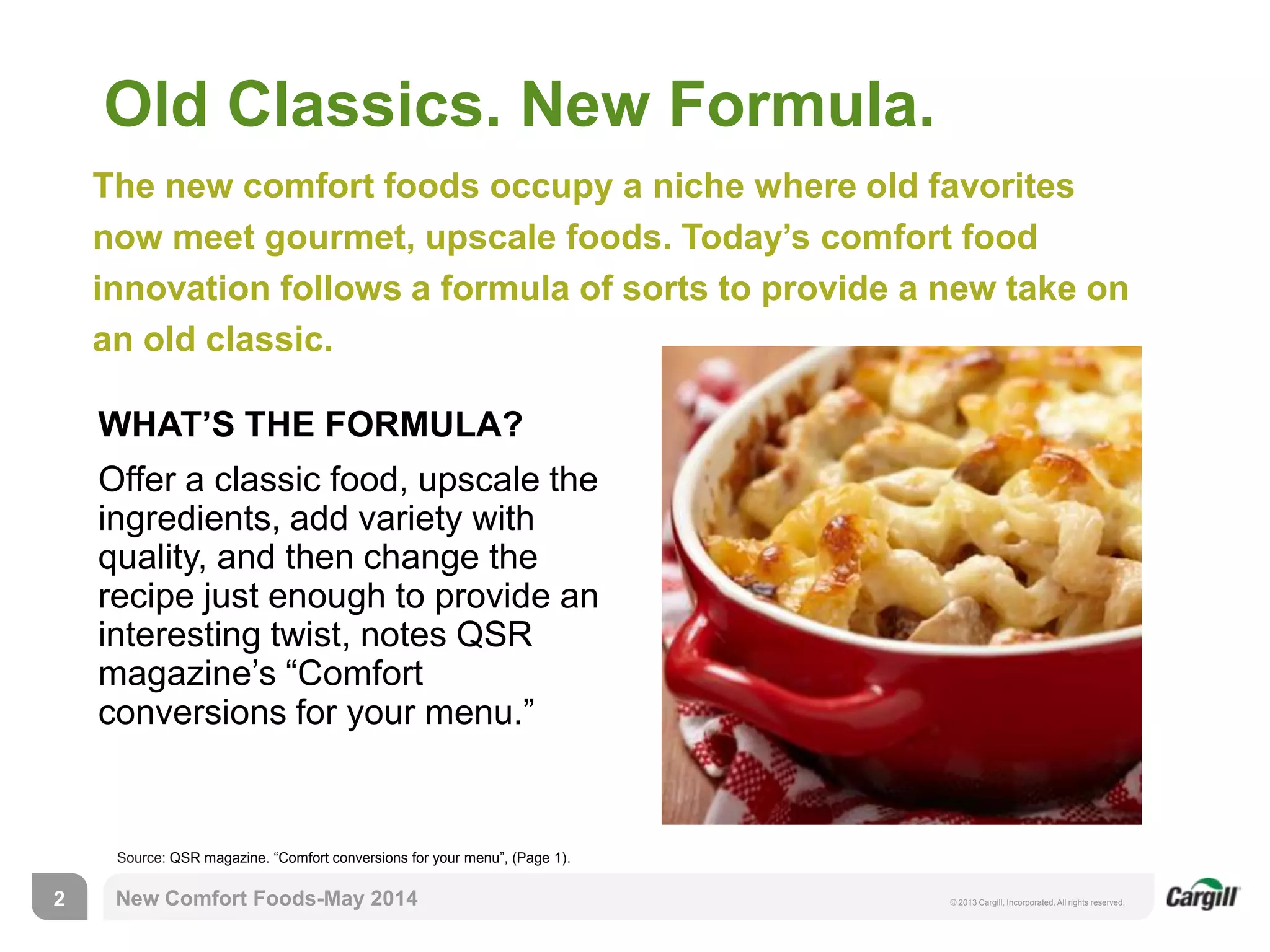 New Comfort Foods | PPTX
