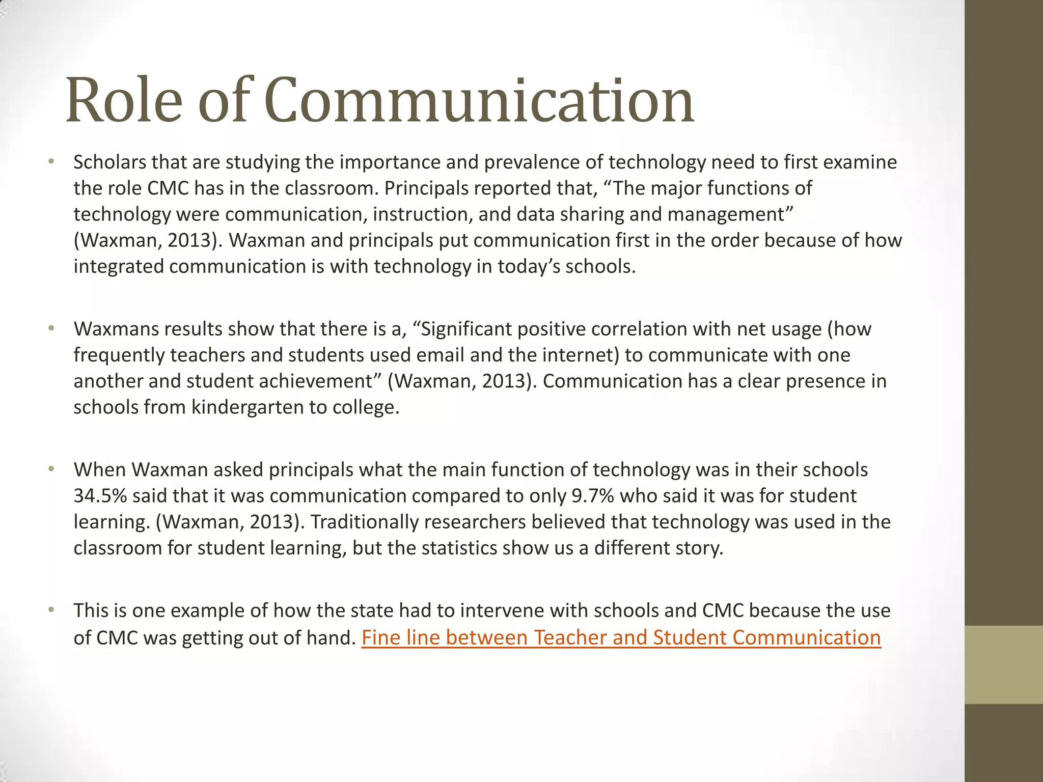 Communication in Schools | PPTX