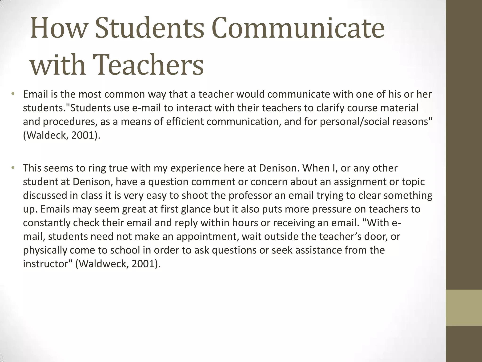 Communication in Schools | PPTX