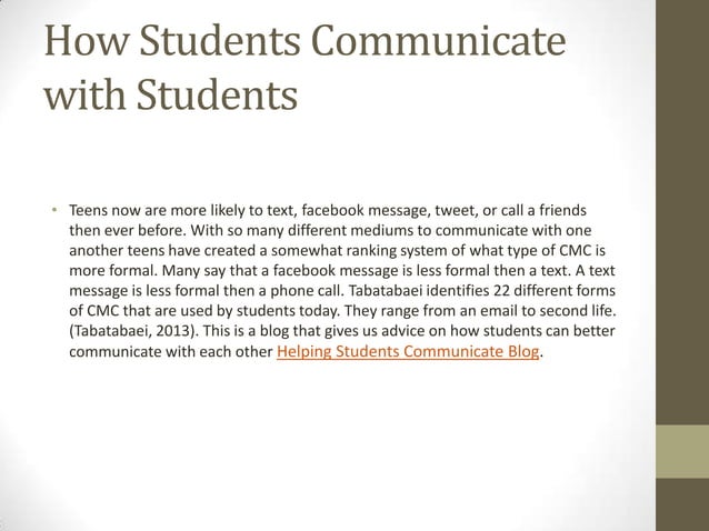 Communication in Schools | PPTX | Email | Internet