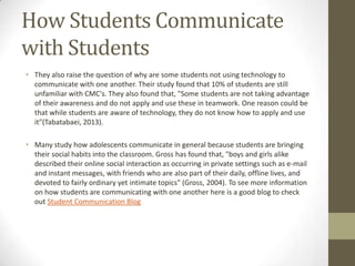 Communication in Schools | PPTX