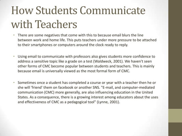 Communication in Schools | PPTX | Email | Internet
