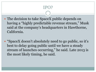 SpaceX Case Study | PPTX