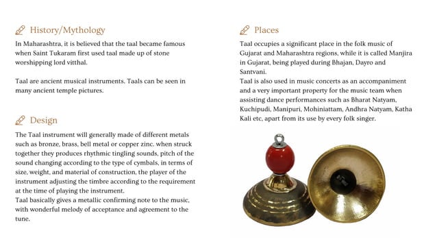 Taal - Musical Instrument (Maharashtra) | PDF